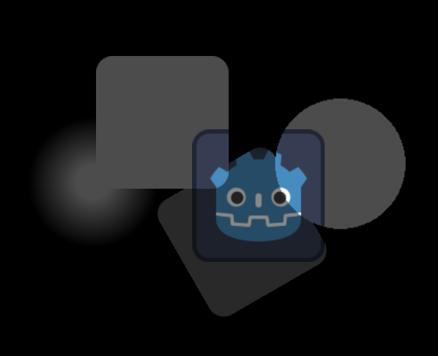 Add a "Mask2D" node (and/or a "mask_parent" property for Sprite2D ...