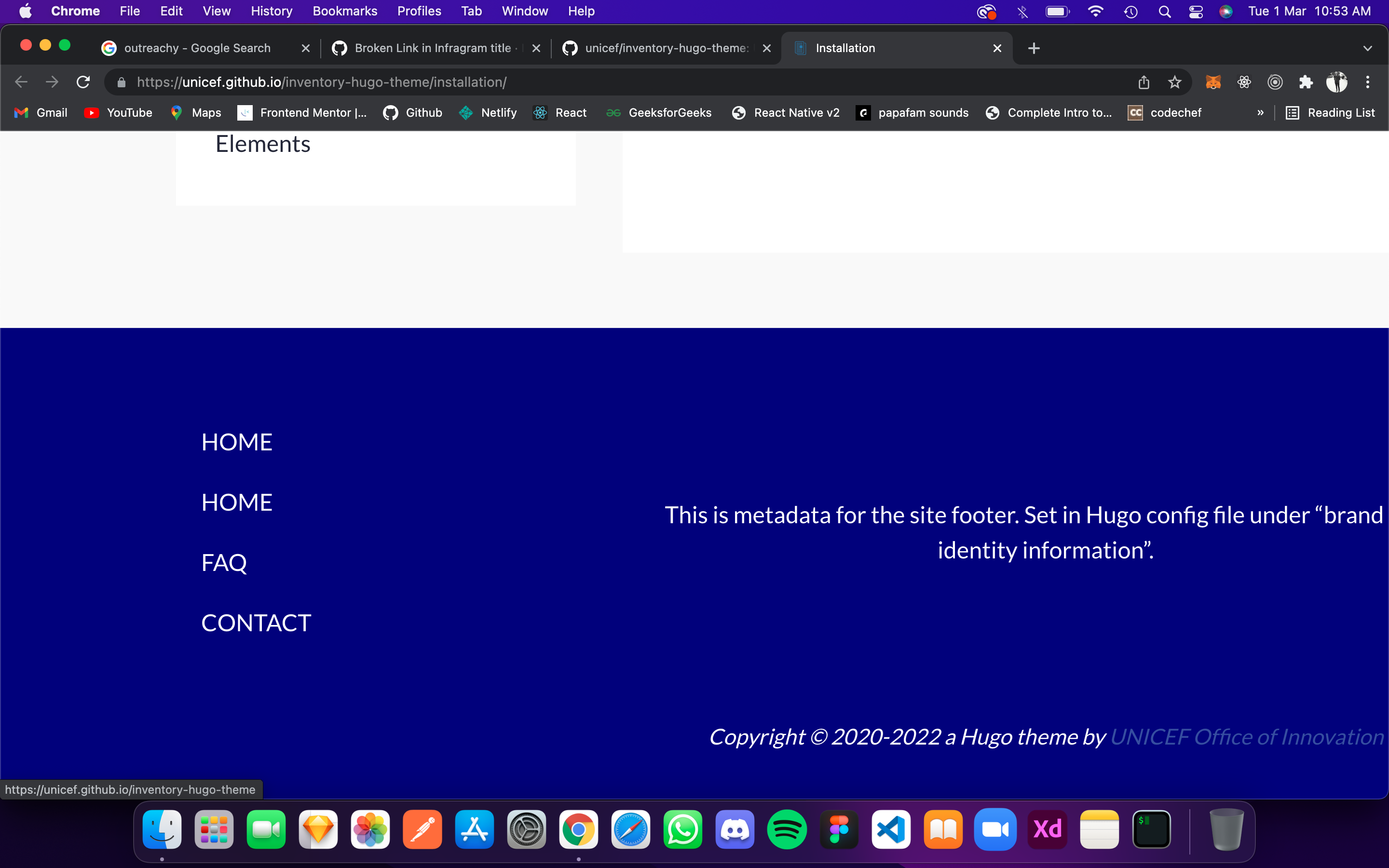 Duplication of Home Page in Footer. · Issue #57 · unicef/inventory-hugo ...