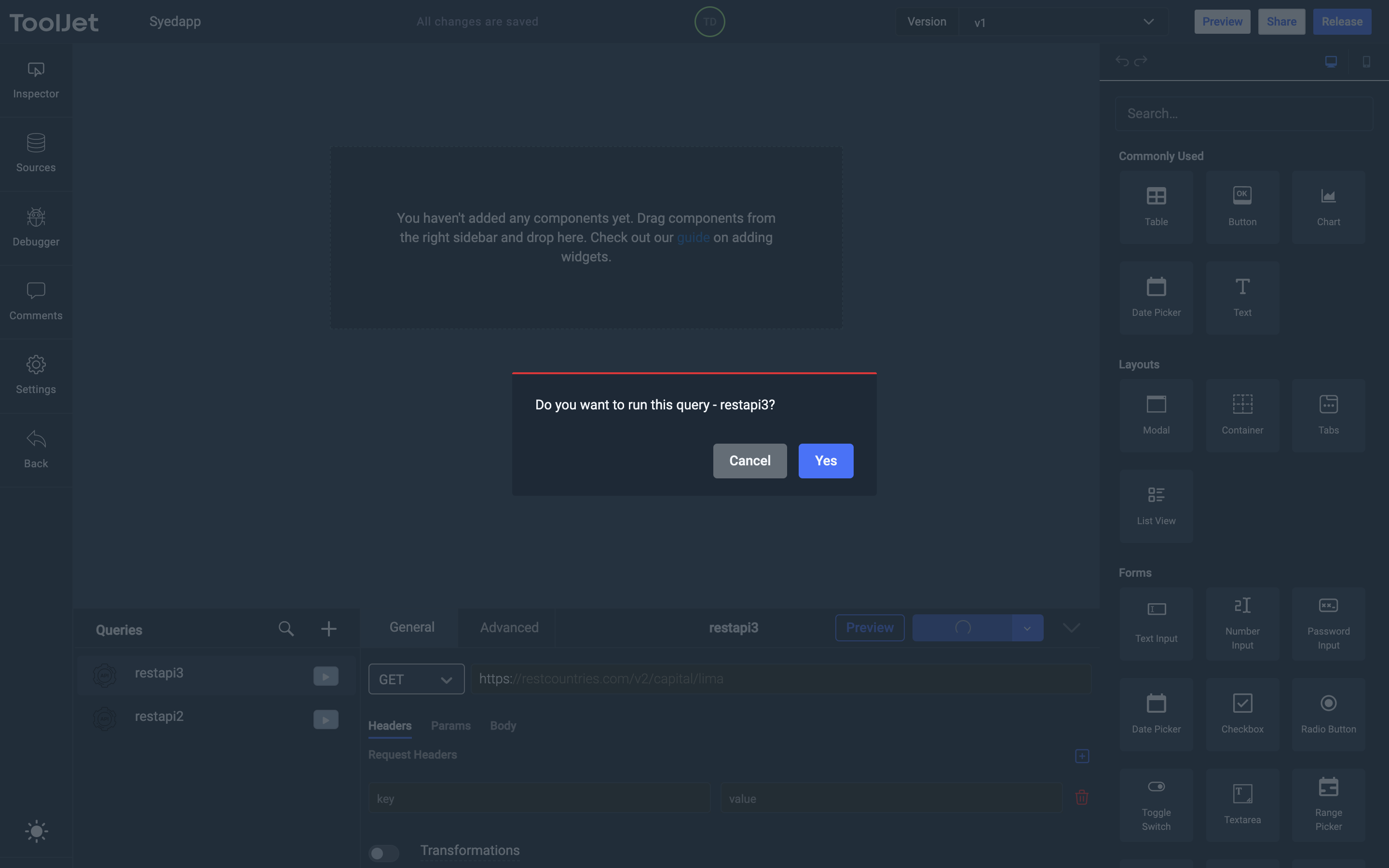 Change typography for run query confirmation box · Issue #3310 ...