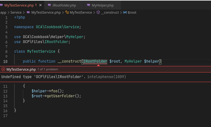 Types are not found by intelephense · Issue #1978 · bmewburn/vscode-intelephense · GitHub