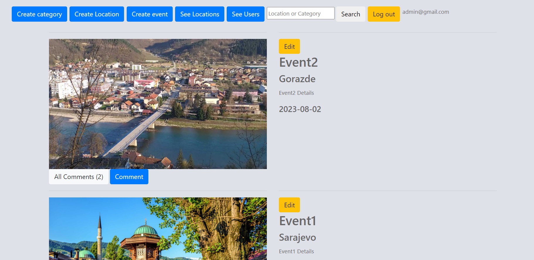 Github Alminmuratspahic Events