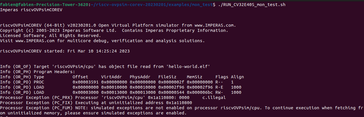 OVPsim helped me diagnose a program error which was very difficult to identify · Issue #1709 ...