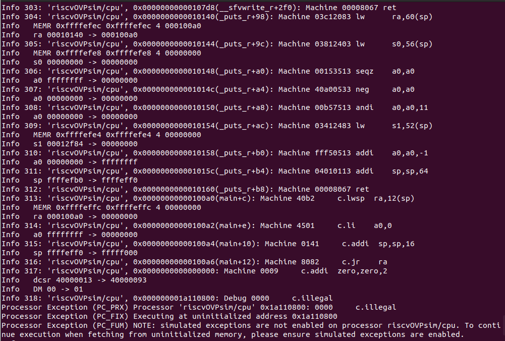 OVPsim helped me diagnose a program error which was very difficult to identify · Issue #1709 ...
