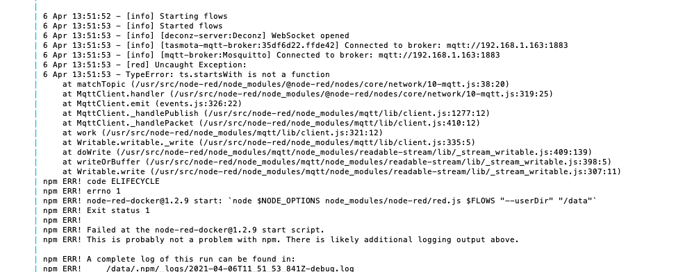 Problem after update to 0.9.8 · Issue #26 · DaveMDS/node-red-contrib-tasmota · GitHub