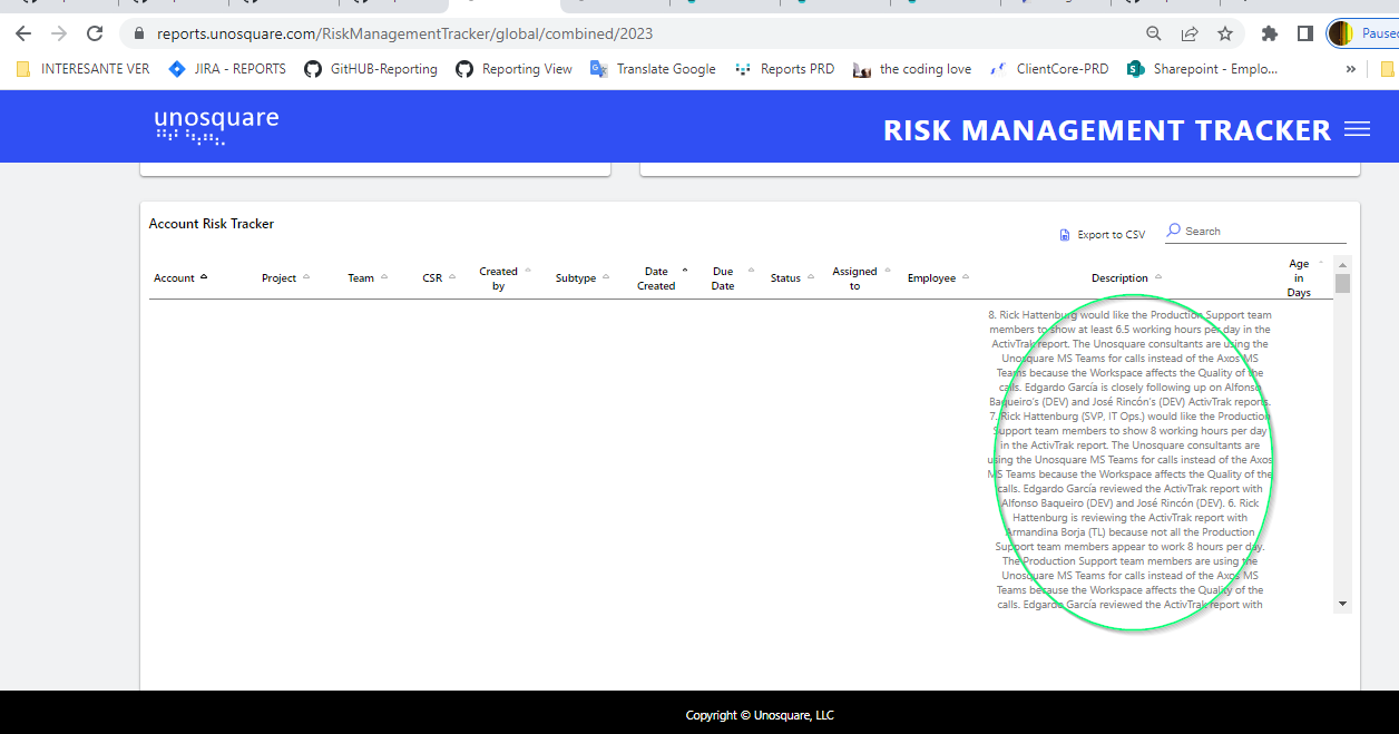 Executive Reports - Tech Debt - Define LONG_TEXT component in Data Types of grid - “Continue ...