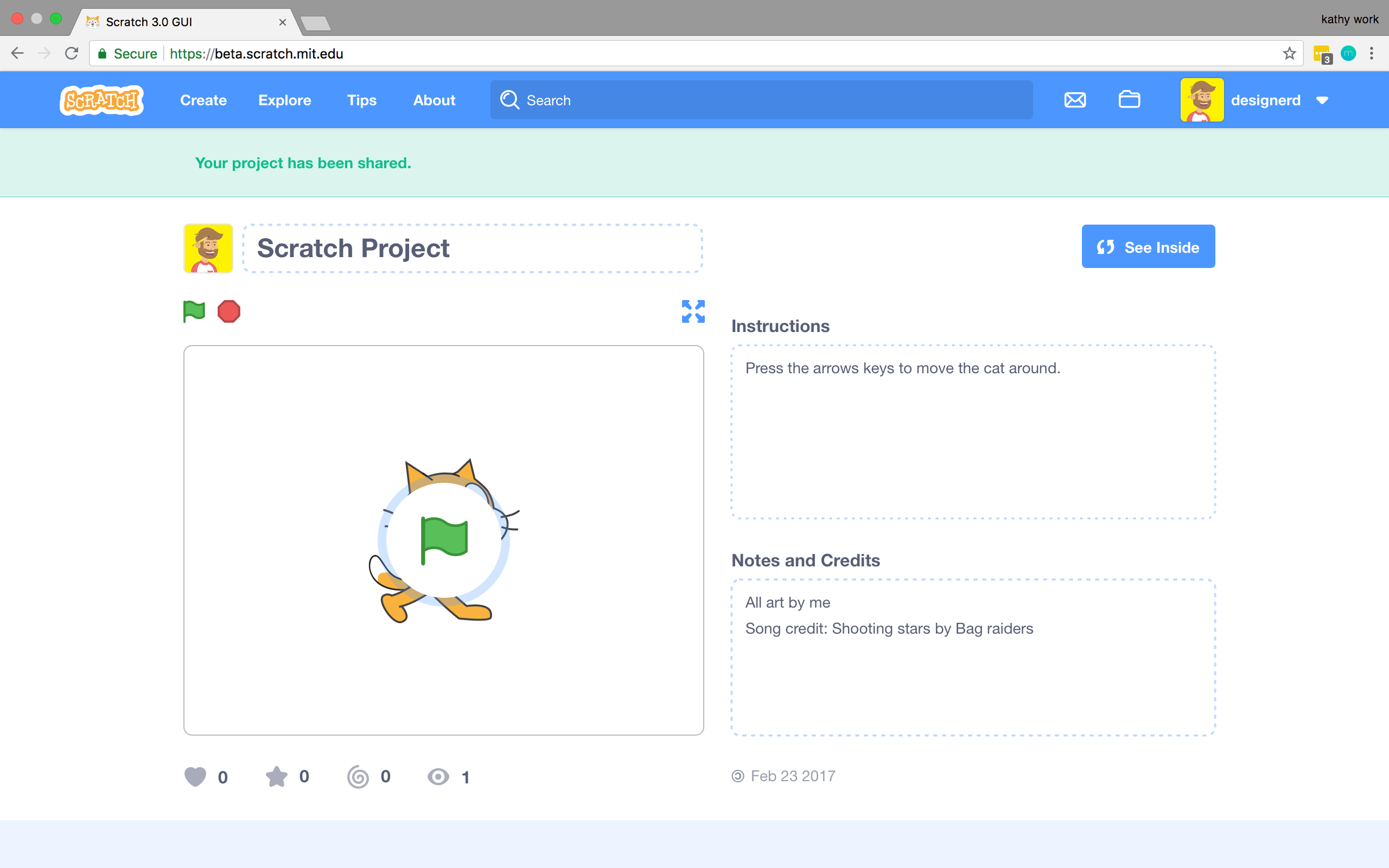 UX – Sharing Project from GUI · Issue #3206 · scratchfoundation/scratch-gui · GitHub