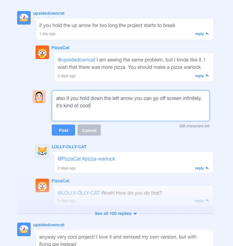 Spec - Replying to a Comment (WIP) · Issue #2167 · scratchfoundation ...