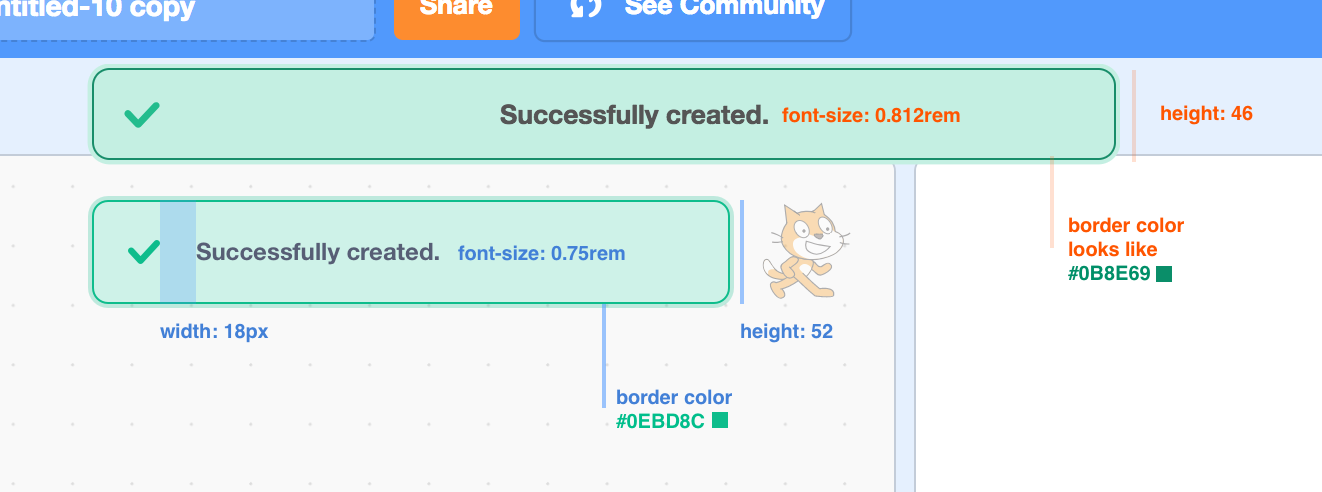 Make alerts appearance/alignment match spec · Issue #3686 · scratchfoundation/scratch-gui · GitHub