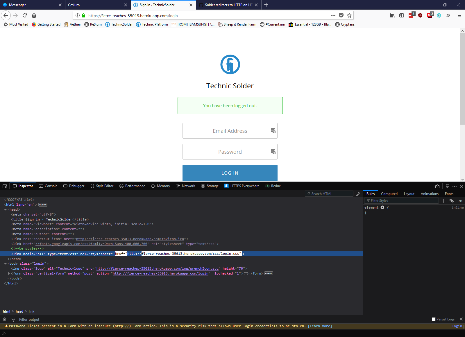 Solder redirects to HTTP on HTTPS-supporting server · Issue #662 · TechnicPack/TechnicSolder ...