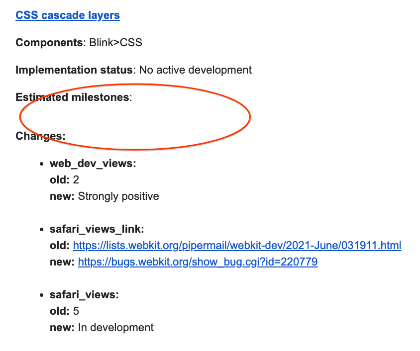 "Estimated milestone" appears when there are no milestones · Issue #1507 · GoogleChrome/chromium ...
