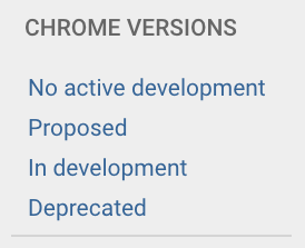 Add 'Deprecated' link to list of items in navigation pane. · Issue #654 · GoogleChrome/chromium ...