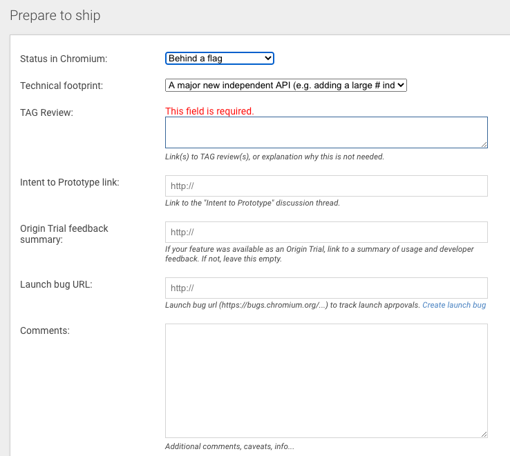 Version Number Boxes Need to Appear with "Status in Chromium" Field · Issue #868 · GoogleChrome ...