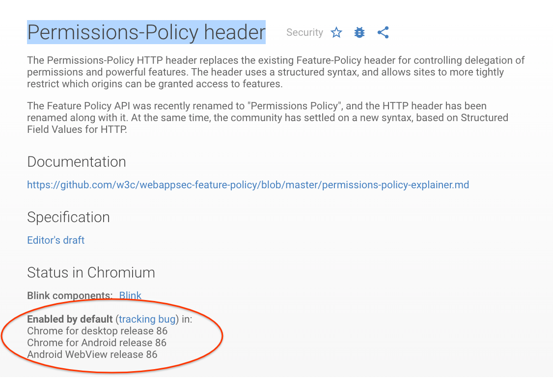 /features view showing different Chromium status than /feature view the same feature · Issue ...