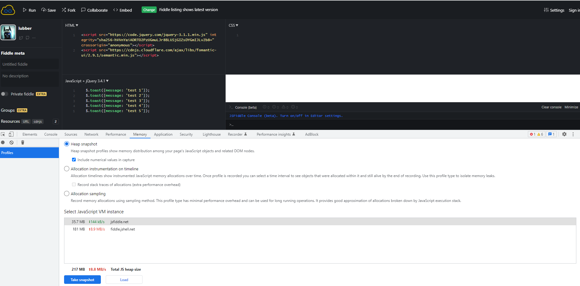 Toast Is Causing Major Memory Leak · Issue 2704 · Fomanticfomantic Ui · Github 9772