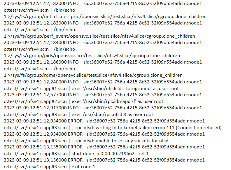 Opensvc Support For Nfsv4 Clustering On Rhel 8x · Issue 605 · Opensvc
