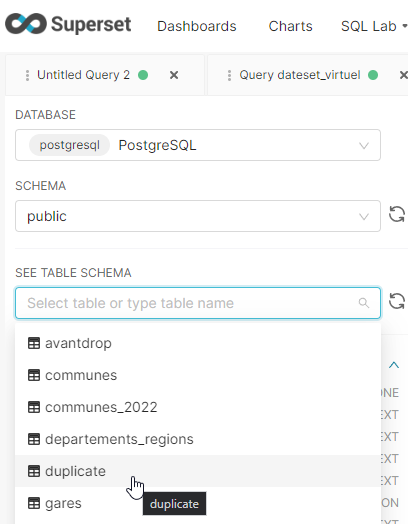 I can create two datasets based on the same table when it should be banned · Issue #21904 ...