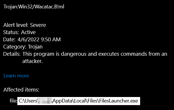 Windows Defender detecting as virus · Issue #8866 · files-community/Files · GitHub