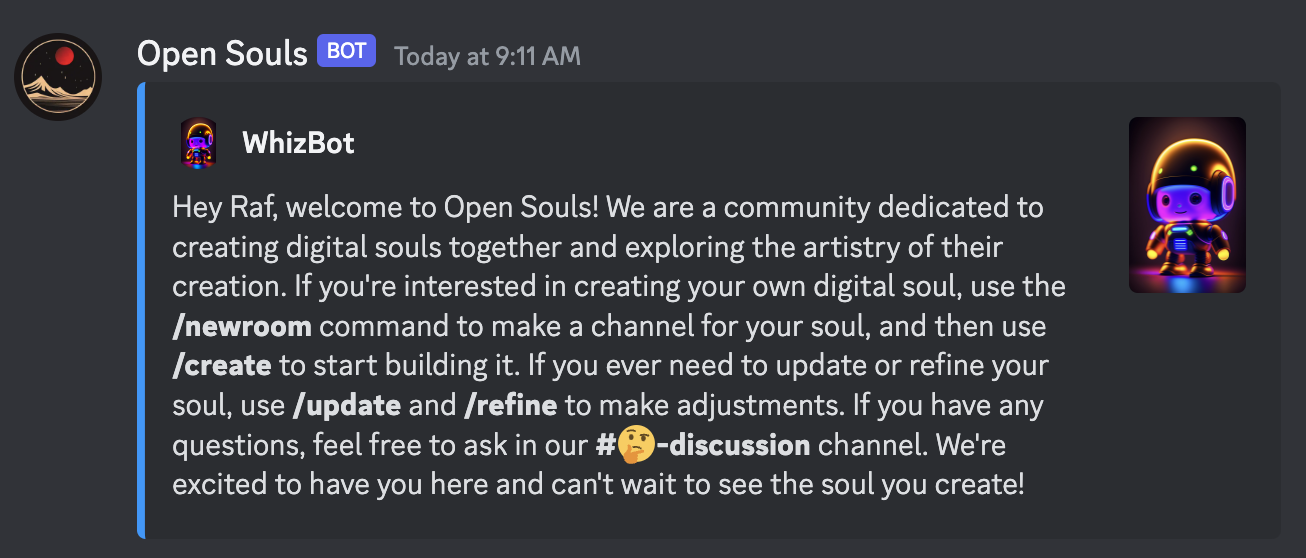 GitHub - cablackmon/opensouls-discordbot: Character AI, but in your discord
