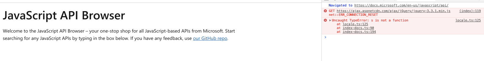 API Browser does not work · Issue #2381 · MicrosoftDocs/feedback · GitHub