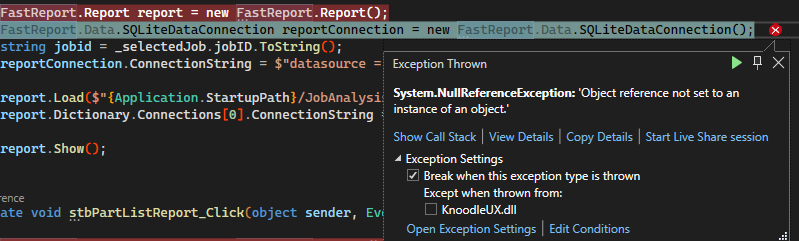 SQLLite programmatic creation fails · Issue #549 · FastReports/FastReport · GitHub