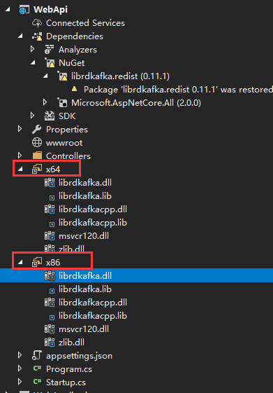 How to hide librdkafka.redist dlls(x86 x64) floder at visual studio solution · Issue #346 ...