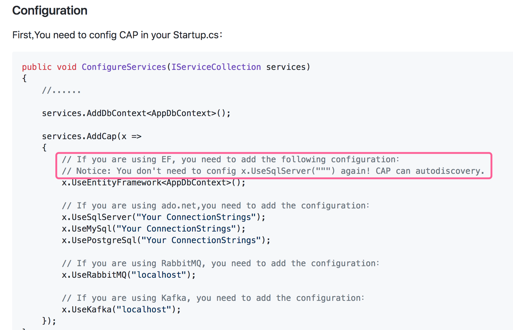 Question About Mysql Connection String · Issue 103 · Dotnetcorecap · Github