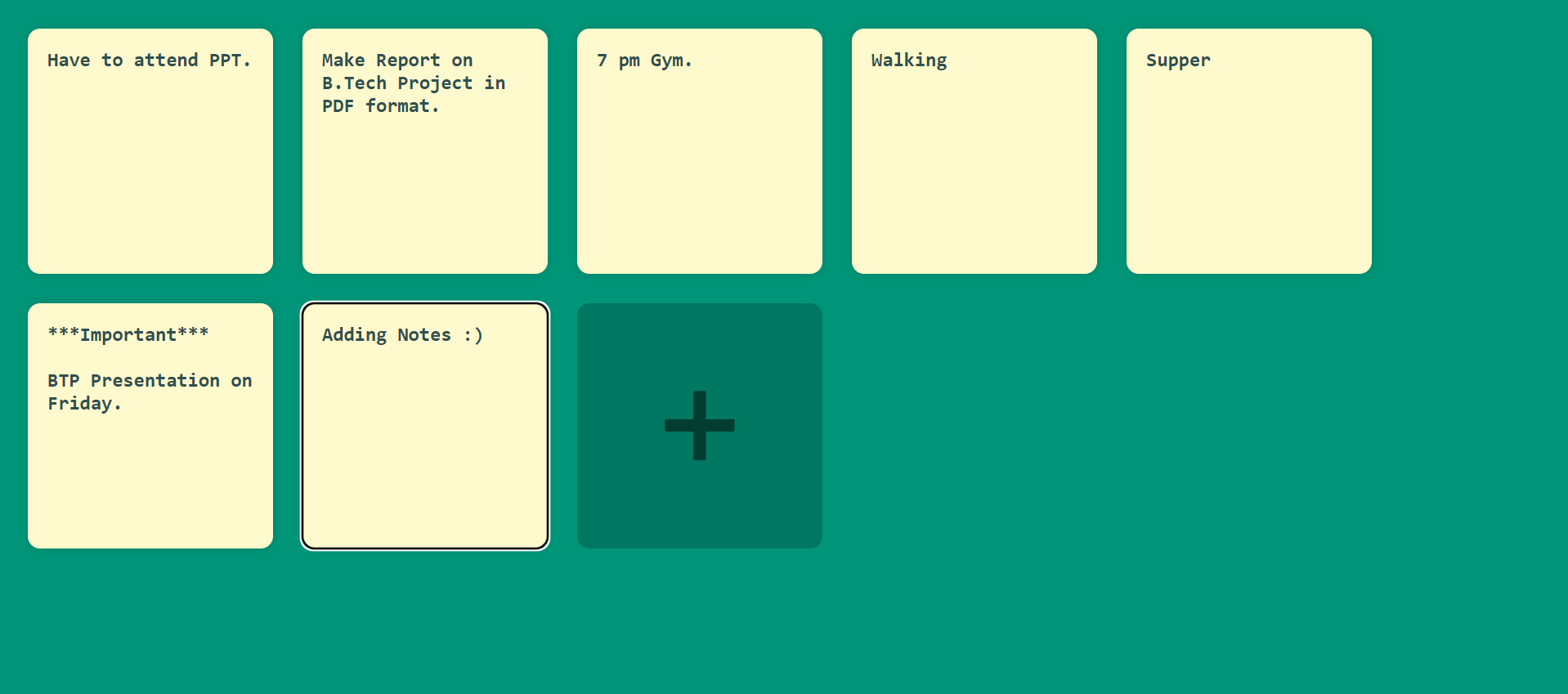 Github Sanjaykrmeenasticky Notes App