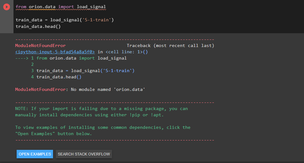tadgan tutorial not working · Issue #406 · sintel-dev/Orion · GitHub