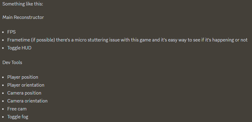Create opt-in plugin for modding/dev tools · Issue #45 · rfg-modding/Reconstructor · GitHub