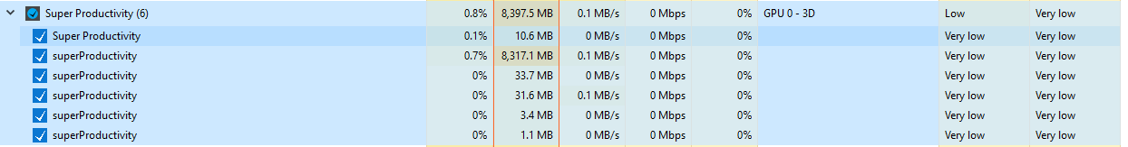 Windows app suddenly uses all the system memory, closing the app doesn ...