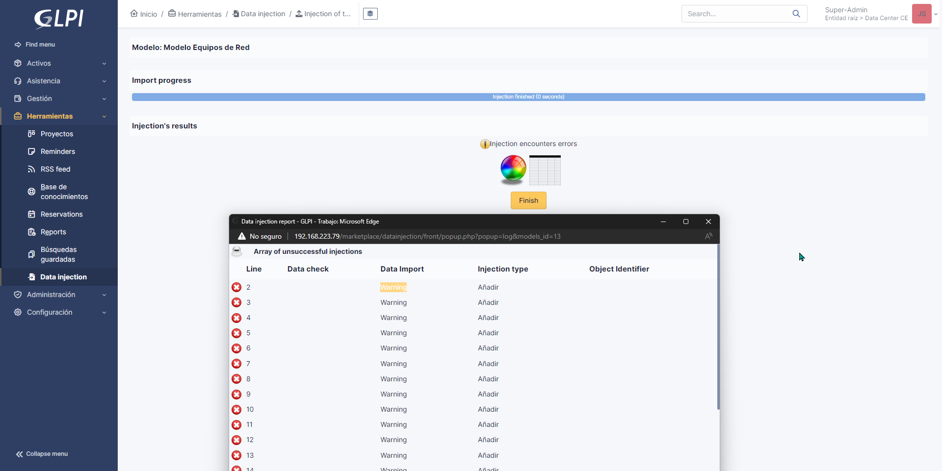 Unable To Import Data Injection Encounters Errors · Issue 308 · Pluginsglpi Datainjection · Github