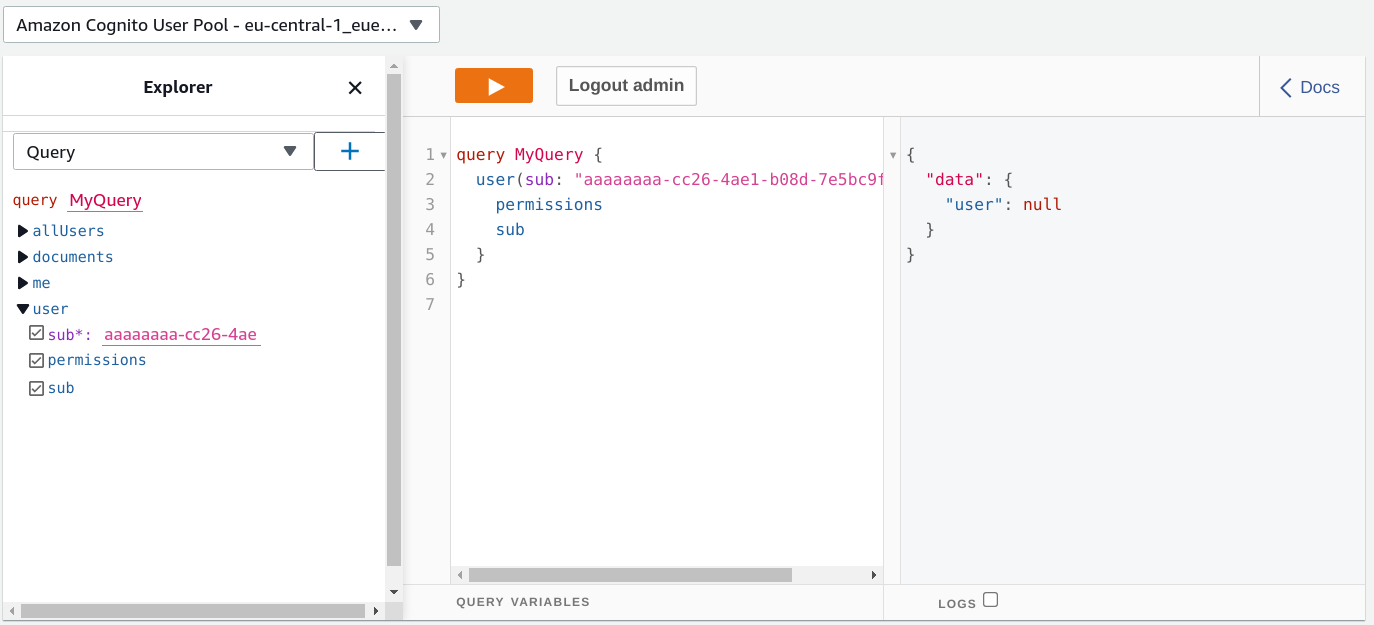 GitHub - sashee/appsync-cognito-authz-example