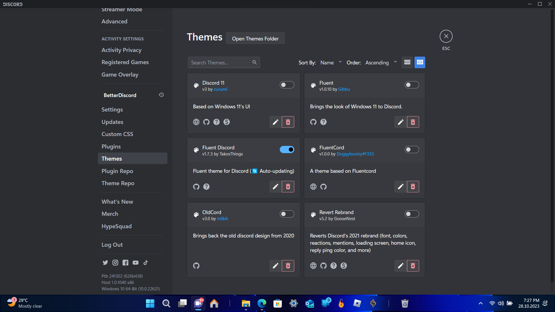 theme is broken in betterdiscord · Issue #264 · TakosThings/Fluent ...
