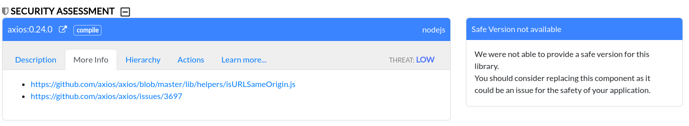 Meterean check reports vulnerability problem for Axios 0.24.0 · Issue #4288 · axios/axios · GitHub