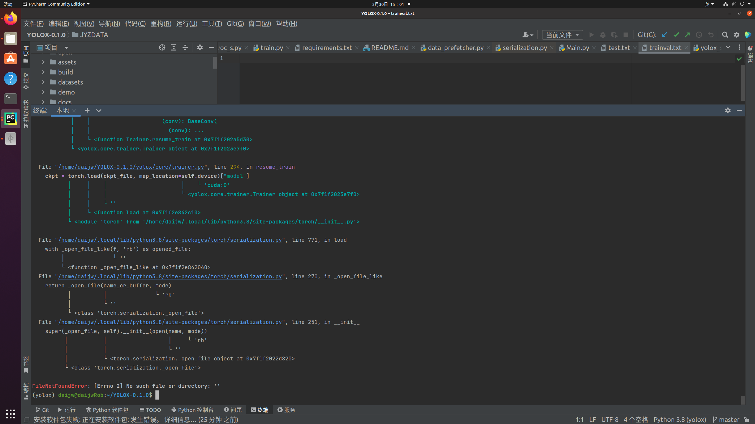 how to sovle it? · Issue #1644 · Megvii-BaseDetection/YOLOX · GitHub