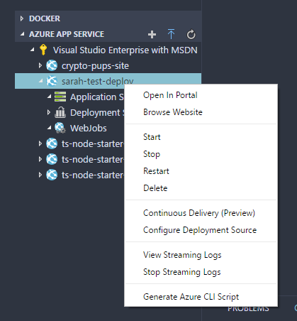 Remove repetitive actions when deploying · Issue #284 · microsoft/vscode-azureappservice · GitHub