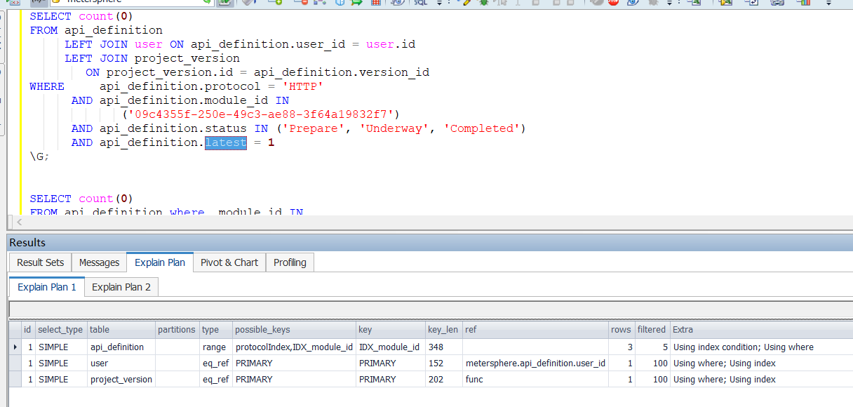 优化建议性能测试模块查询SQL优化 · Issue #20076 · metersphere/metersphere · GitHub