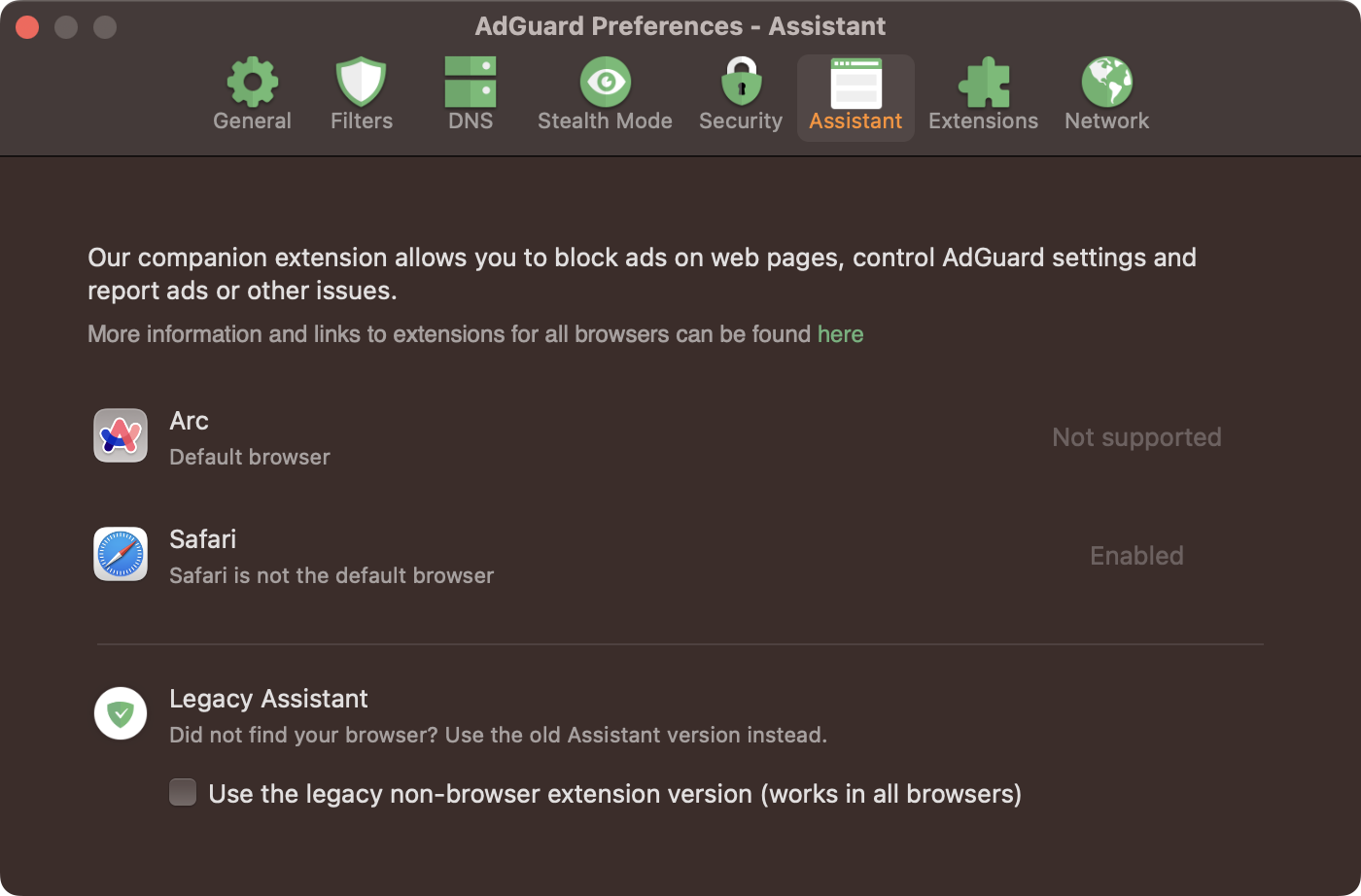 Support for Arc Browser · Issue #1188 · AdguardTeam/AdguardForMac · GitHub