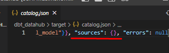 'dbt docs generate' command doesn't create sources block in catalog.json file · Issue #228 ...