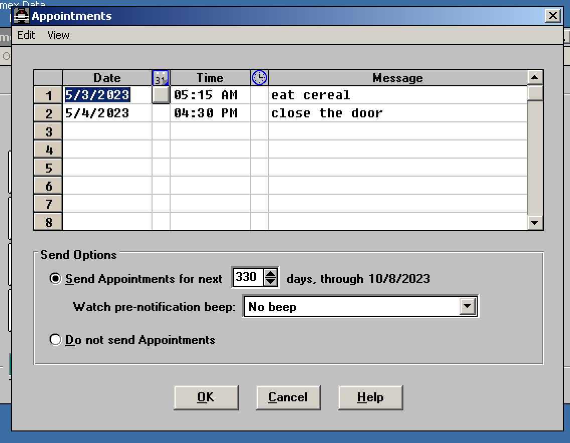 Support Protocol 4 Appointments Anniversaries Phone Numbers And Lists · Issue 127 · Synthead