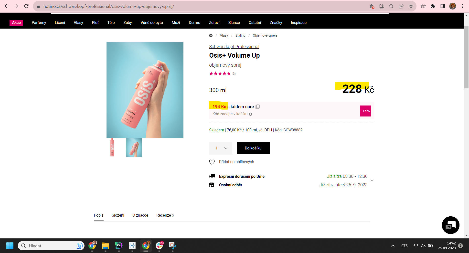 Notino_cz/sk - brát slevové kupóny/kódy jako slevu · Issue #1603 · topmonks/hlidac-shopu · GitHub