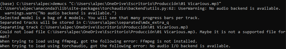 I can't use demucs · Issue #369 · facebookresearch/demucs · GitHub