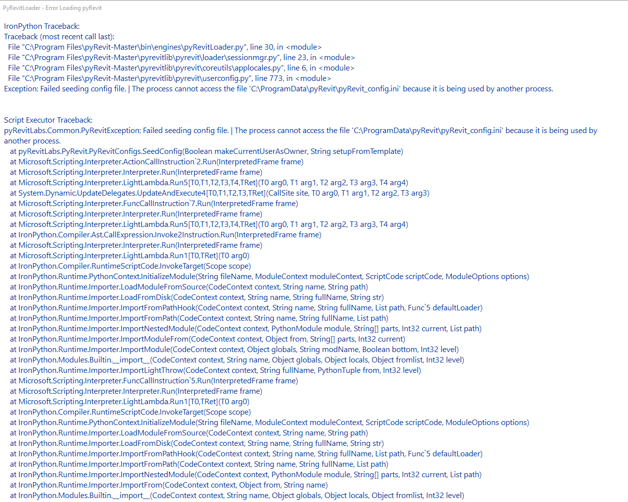 PyRevitLoader- Error Loading pyRevit · Issue #1210 · pyrevitlabs ... PyRevitLoader- Error Loading pyRevit · Issue #1210 · pyrevitlabs ...