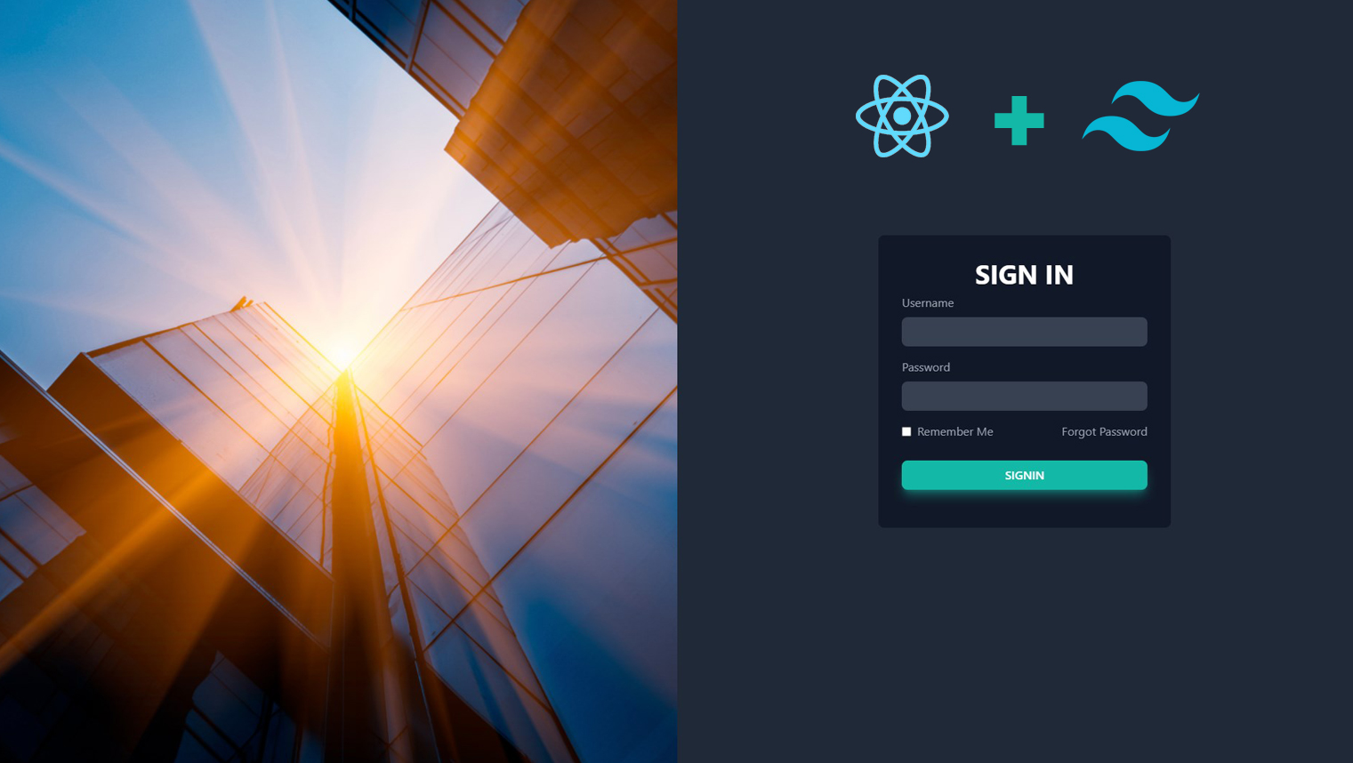 GitHub Rajacharles React JS Login Page Using Tailwind CSS React 