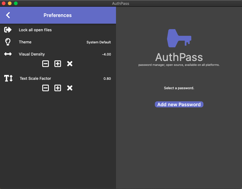 Request to allow adjustment of fontsize in OSX application · Issue #69 · authpass/authpass · GitHub