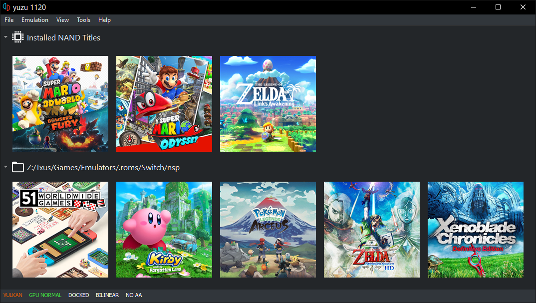 yuzu Feature request: Grid view