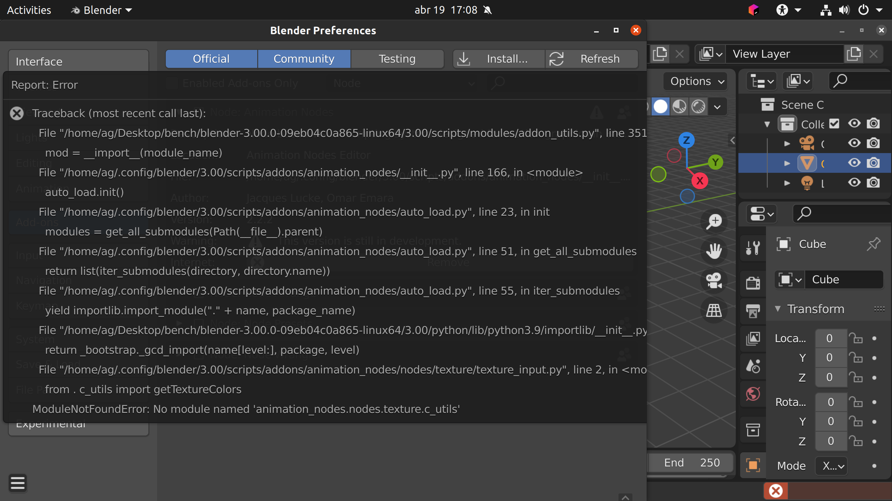 how can i install animation nodes in blender 3.0 · Issue #1700 ...