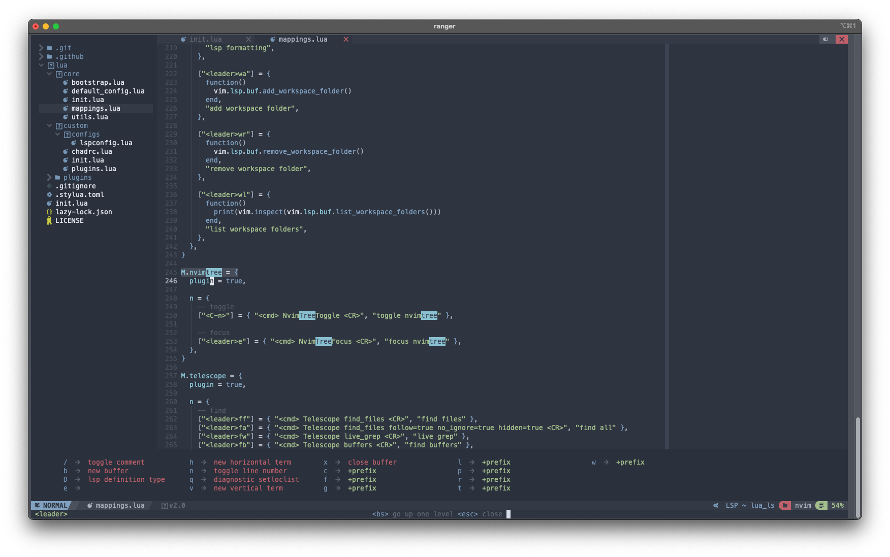 Leader+e to focus nvim tree not working · Issue #1915 · NvChad/NvChad ...