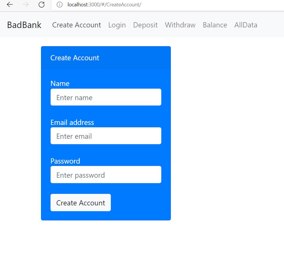 Github Votsisp Badbank App