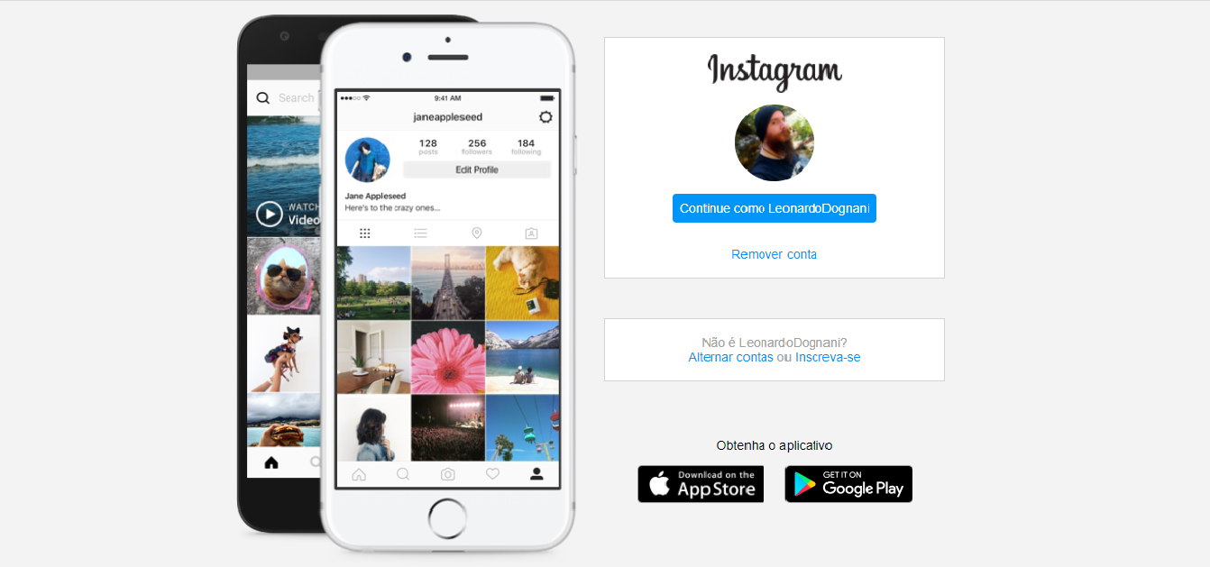 GitHub - Leonardodognani/InstagramLogin: Projeto da plataforma DIO, para recriar a página de ...